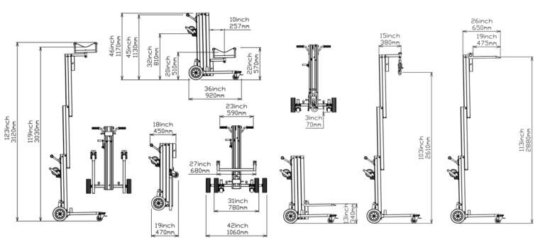 【KSF】多功能貨物搬運機-BD1 / BD2 適用於不同場合